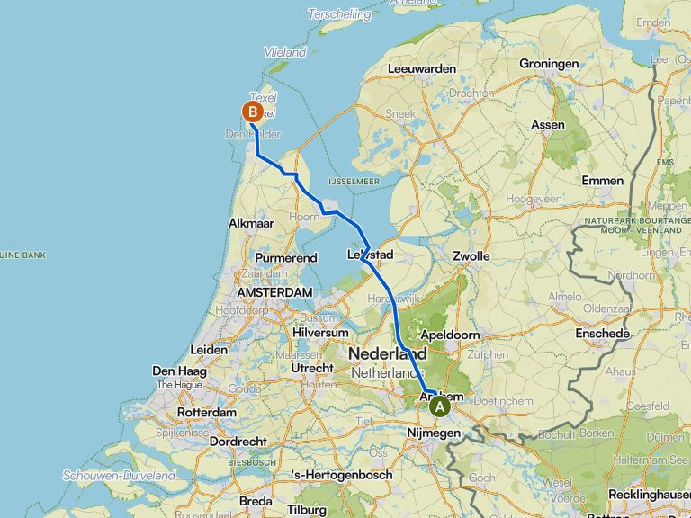 Von Breite Heide nach Texel - Tag 2 - Von Arnheim nach De Koog ...